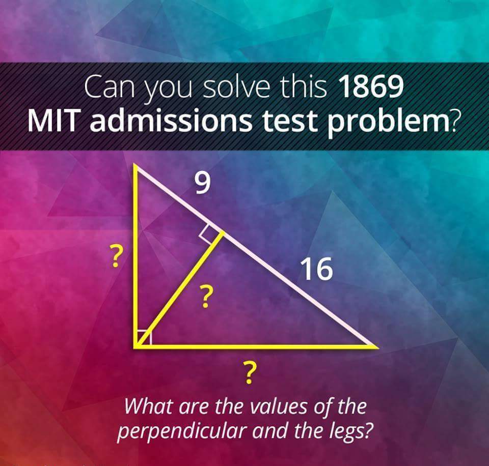1869년도 MIT공대 입학 시험문제 - 인스티즈(instiz) 인티포털 카테고리