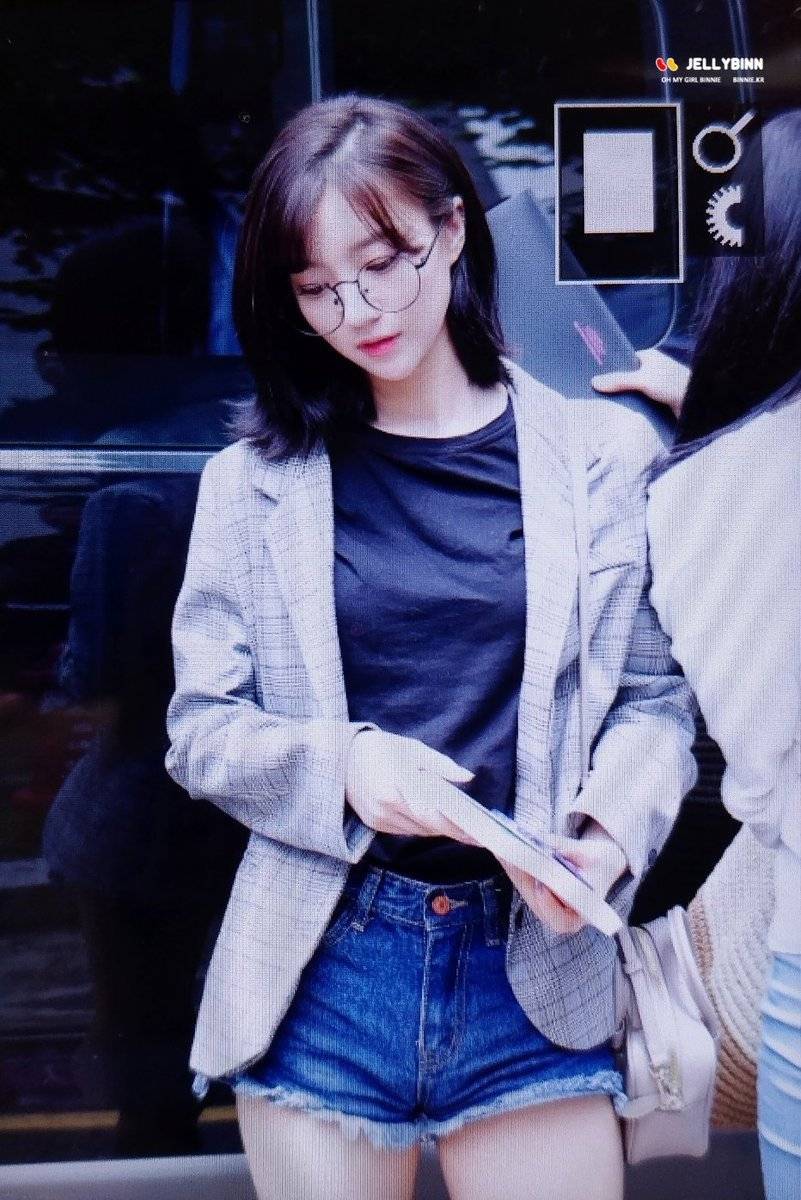 안경... 핫팬츠... 오마이걸 비니 - 인스티즈(instiz) 이슈 카테고리