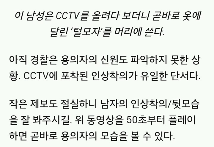 CCTV에 포착된 지나가는 여성 돌로 내리찍은 남자 (15초) - 인스티즈(instiz) 이슈 카테고리