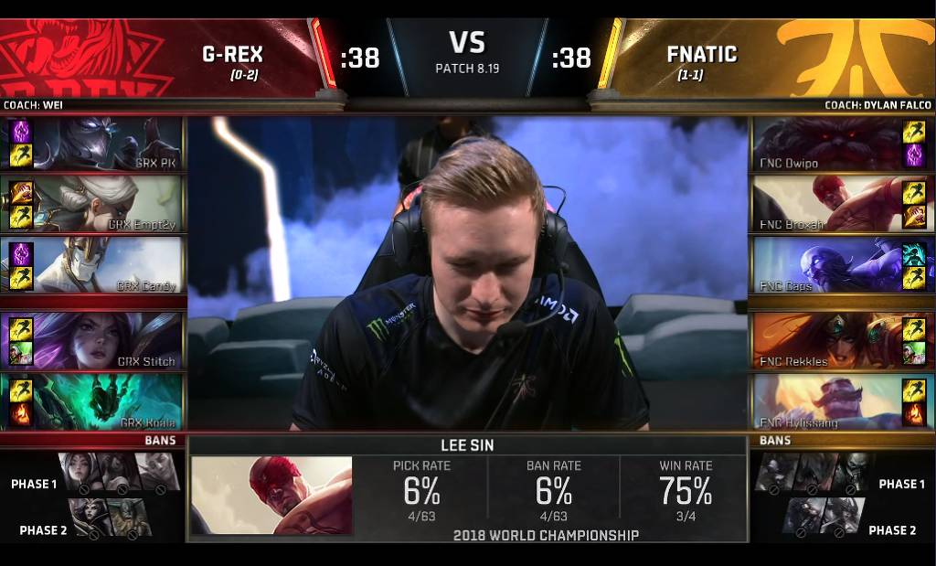 [LOL] 2018 롤드컵 그룹 스테이지 / 대회 넷째날 4경기,'GRX(대만) vs FNC(유럽)'- 경기결과 - 인스티즈(instiz) 이슈 카테고리